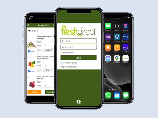 Online Ordering App | Fresh Direct